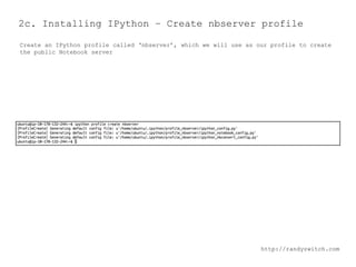 Cluster Computing for $0.27/hr using Amazon EC2 and IPython Notebook | PPT