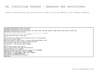 Cluster Computing for $0.27/hr using Amazon EC2 and IPython Notebook | PPT