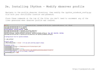 Cluster Computing for $0.27/hr using Amazon EC2 and IPython Notebook | PPT