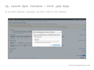 Cluster Computing for $0.27/hr using Amazon EC2 and IPython Notebook | PPT
