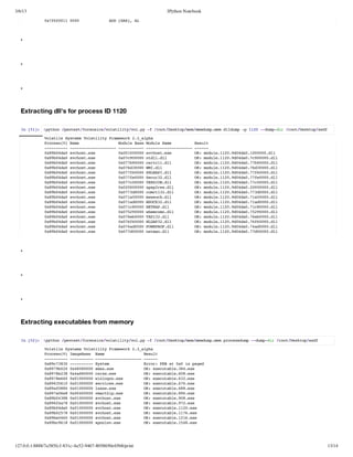iPython Notebook Volatility For Memory Forensics | PDF