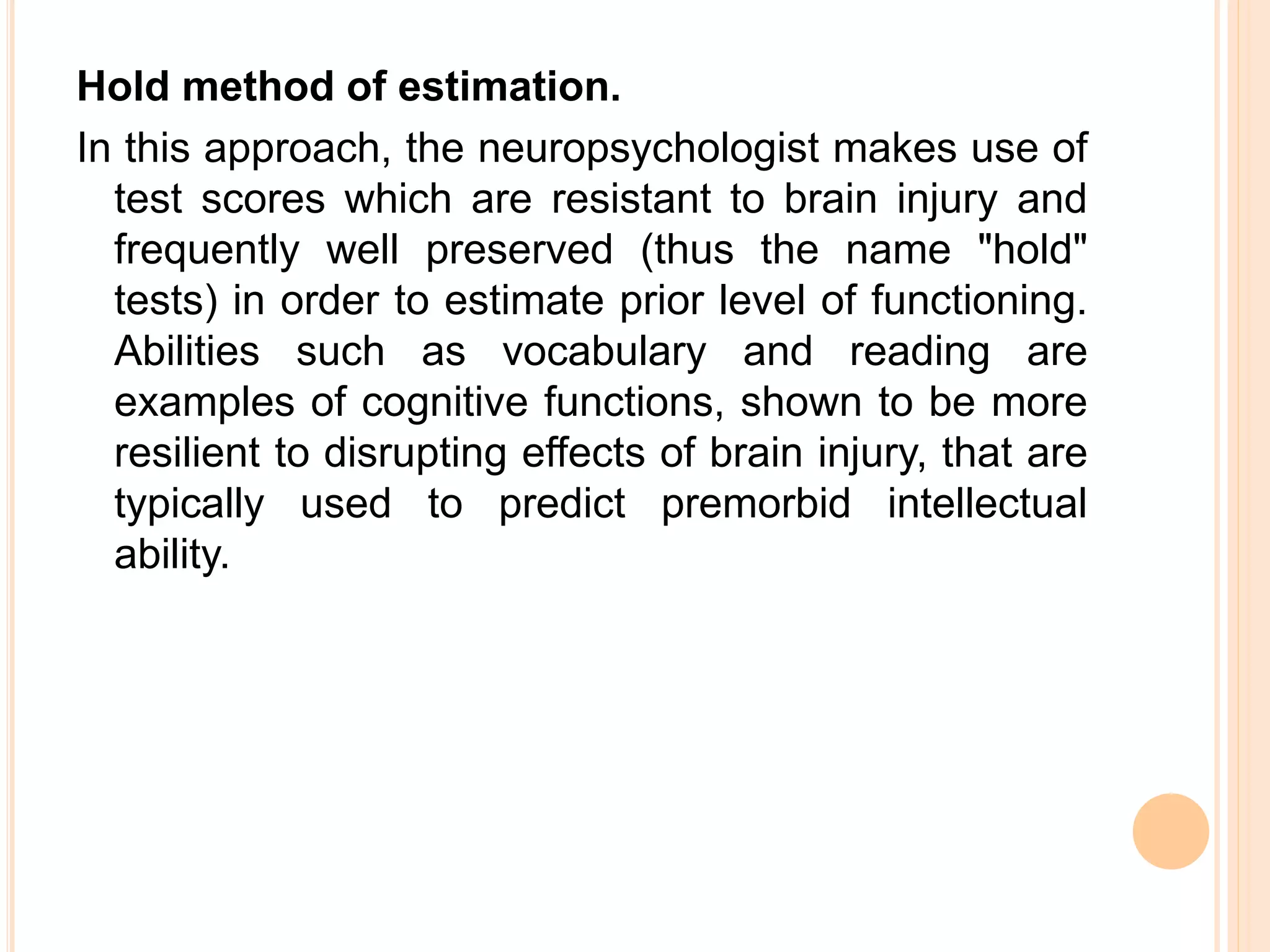 Intelligence, IQ, Assessments, Pre-morbid intelligence | PPTX