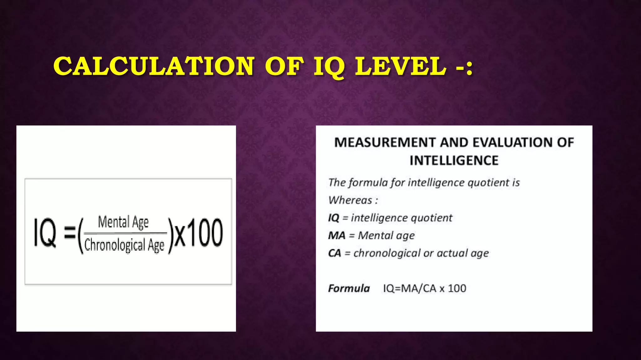 Intelligence Quotient (IQ) | PPTX