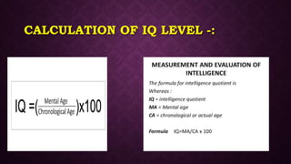 Intelligence Quotient (IQ) | PPTX