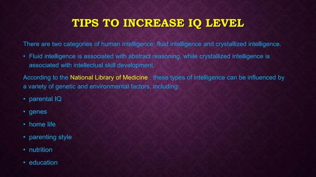 Intelligence Quotient (IQ) | PPTX