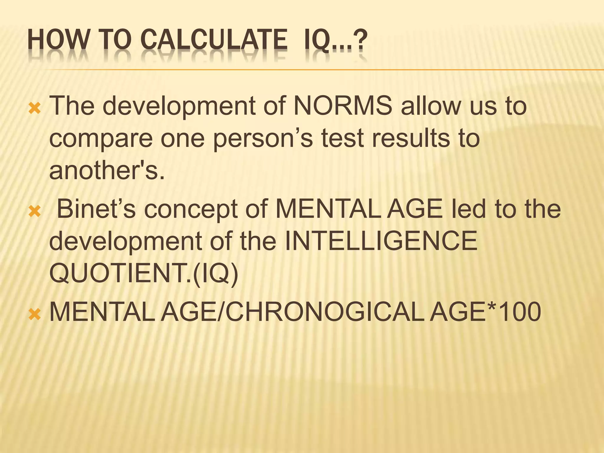 Intelligence Quotient | PPTX