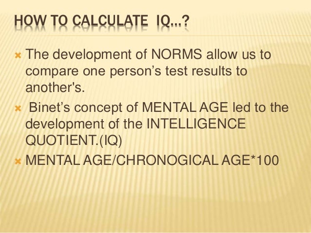 Intelligence Quotient