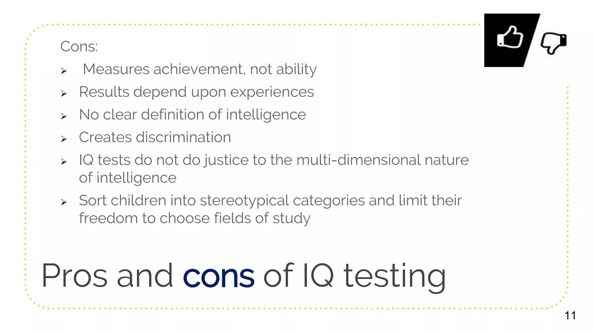Iq tests are valid measurements of human intelligence | PPT