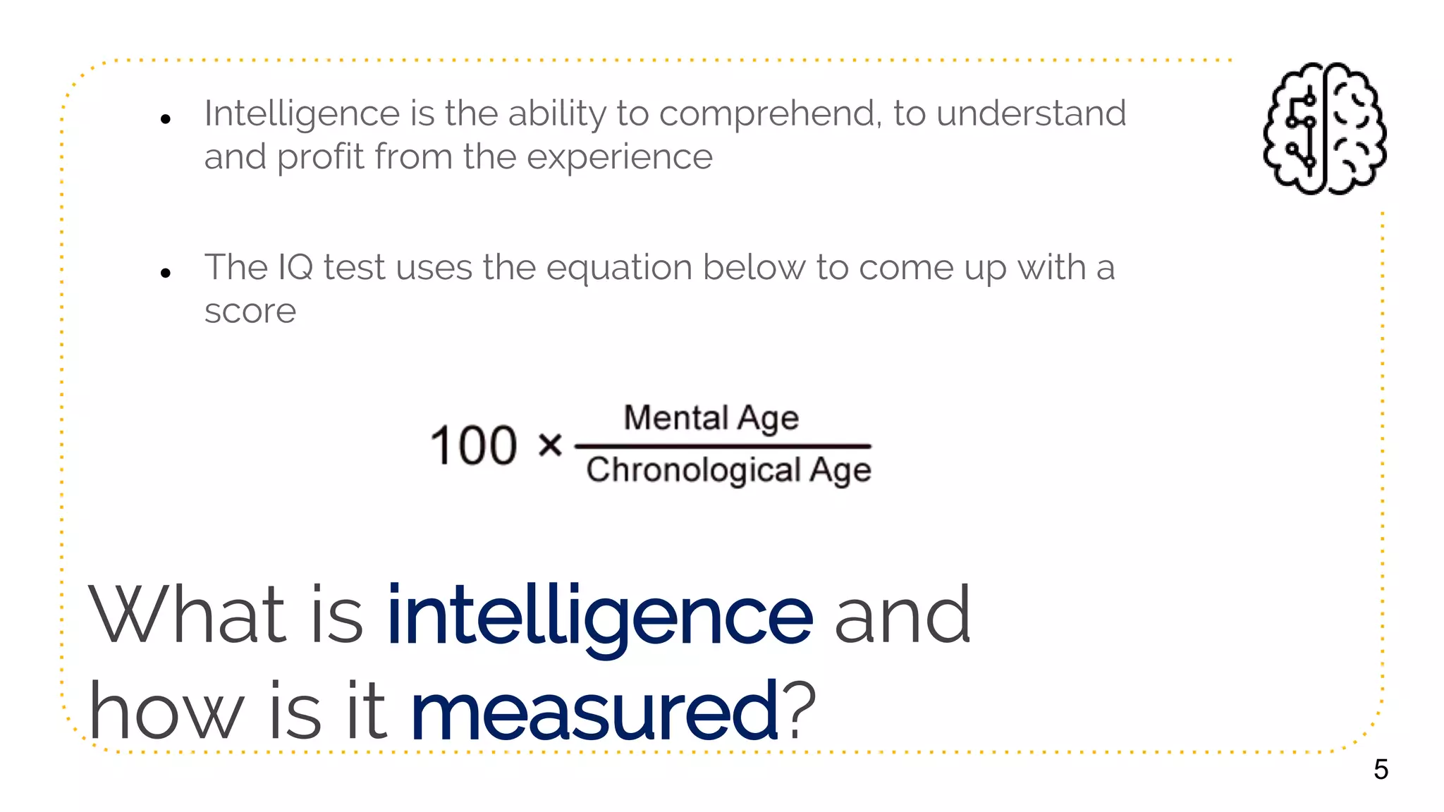 Iq tests are valid measurements of human intelligence | PPT