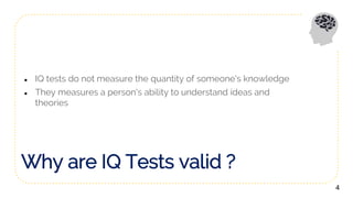Iq tests are valid measurements of human intelligence | PPT