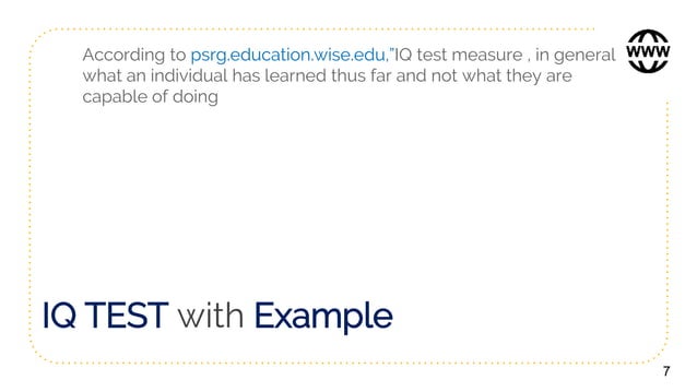 Iq tests are valid measurements of human intelligence | PPT