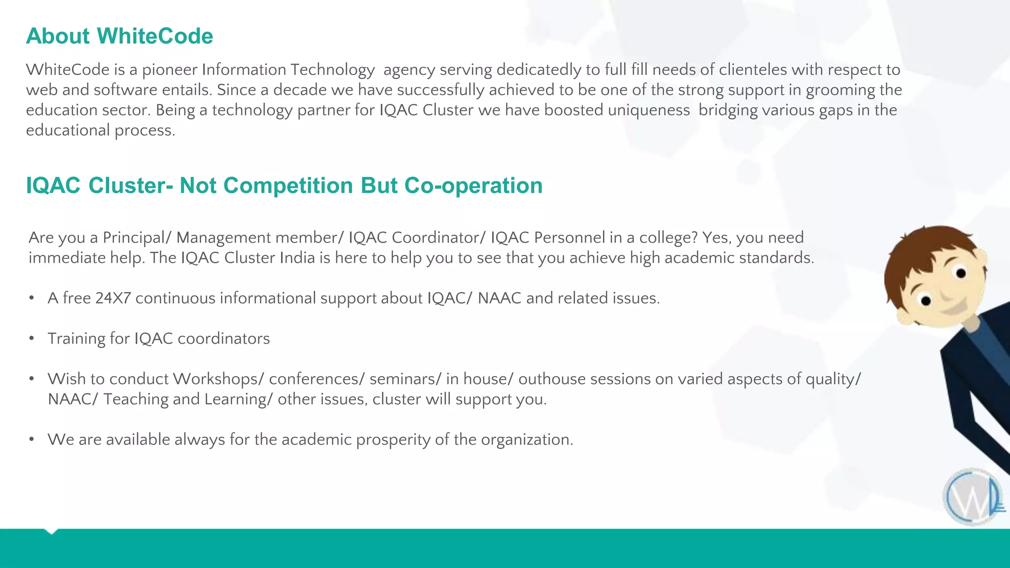 WhiteCode Website for NAAC Accreditation | PPTX