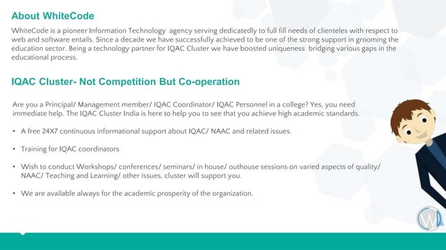 WhiteCode Website for NAAC Accreditation | PPT