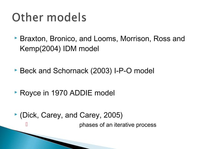 7C Model of E.Content Development | PPT