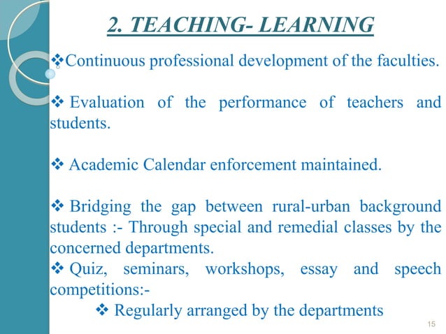 IQAC PPT.pptx | Professional School | Postgraduate Education