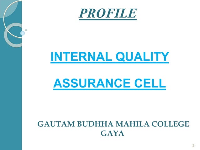 IQAC PPT.pptx | Professional School | Postgraduate Education