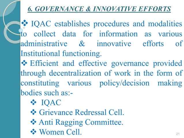 IQAC PPT.pptx | Professional School | Postgraduate Education