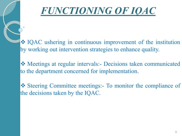IQAC PPT.pptx | Professional School | Postgraduate Education