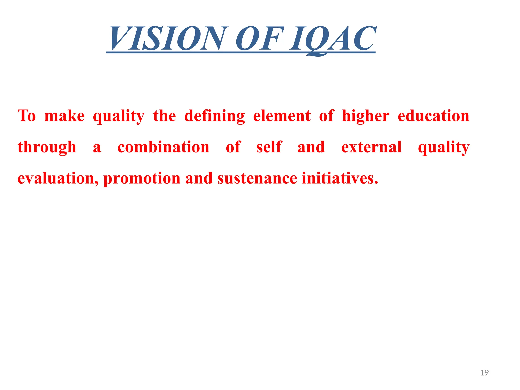 IQAC_PPT for naac Peer Team visit preparation | PPTX