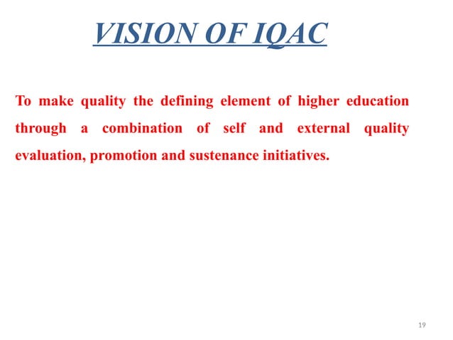 IQAC_PPT for naac Peer Team visit preparation | PPTX