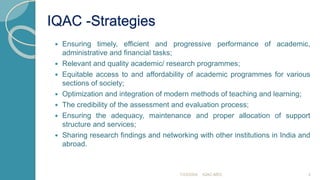 iqacppt MEC.pptx This a ppt regarding the activities of IQAC | PPTX