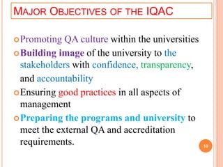 Establishment of IQAC and Self Assessment at Program Level | PPT
