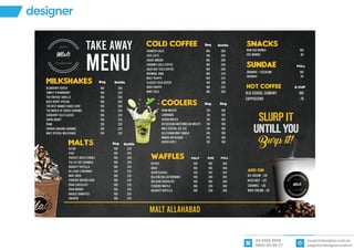 Ý tưởng thiết kế menu cà phê | PDF