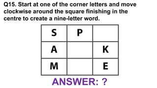 IQ and Aptitude Test Questions and Answers | PPTX