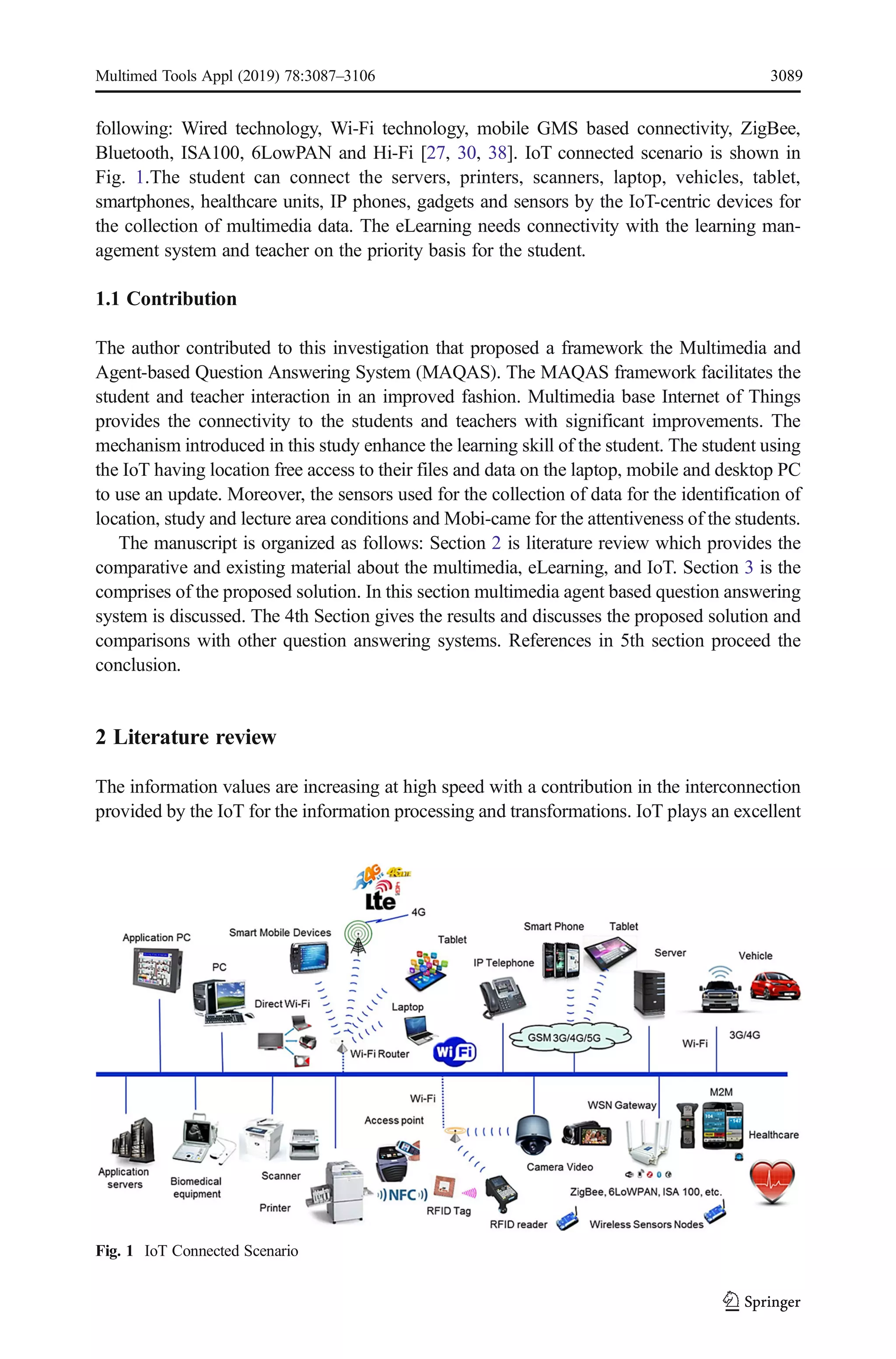 Multimedia based IoT-centric smart framework for eLearning paradigm Muhammad Munwar & others | PDF
