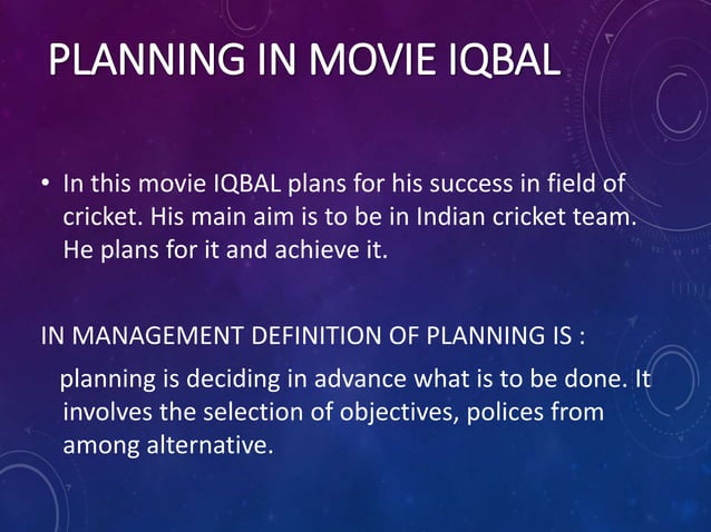 Iqbal movie ppt by kanwaljeet | PPTX | Cricket | Sports