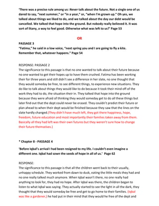 Iqbal novel study passages quiz Samantha Amante | DOCX