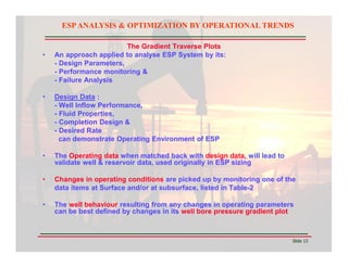 ESP ANALYSIS AND OPTIMIZATION BY UTILIZING THE OPERATIONAL TRENDS | PDF