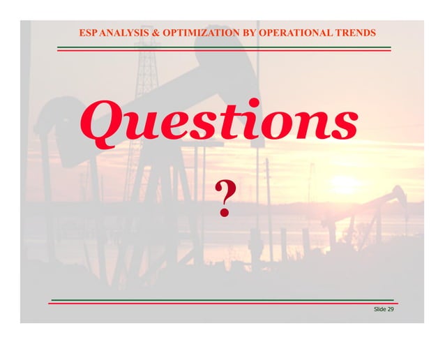 ESP ANALYSIS AND OPTIMIZATION BY UTILIZING THE OPERATIONAL TRENDS | PDF ...