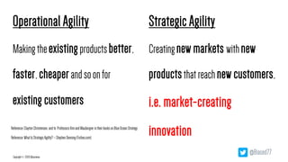 THE DIFFERENCE BETWEEN OPERATIONAL AND STRATEGIC AGILITY – THE PROMISE ...