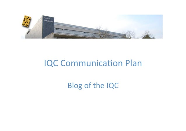 IQC communication plan | PPT