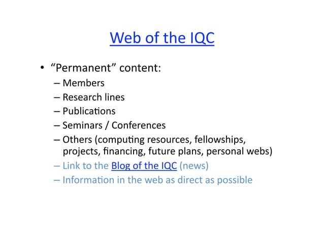 IQC communication plan | PPT