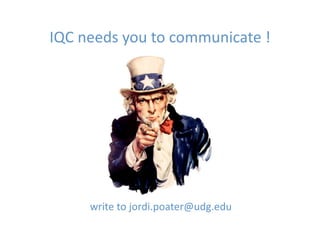 IQC communication plan | PDF
