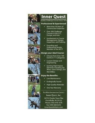 Challenge Course Leaflet | PDF