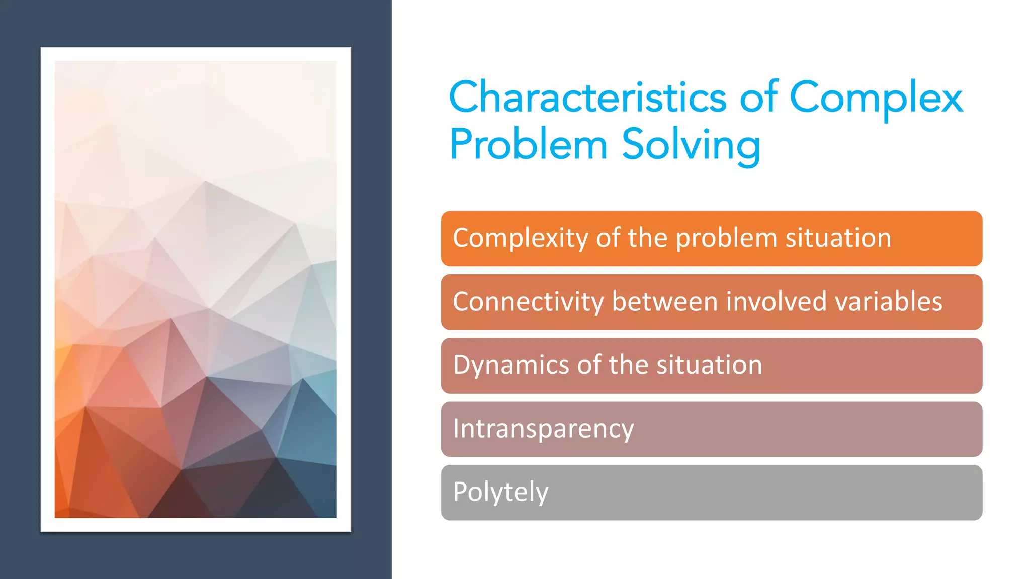 Problem Solving Using Complexity Thinking Ppt Free Download