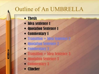 IQC to Umbrella | PPT