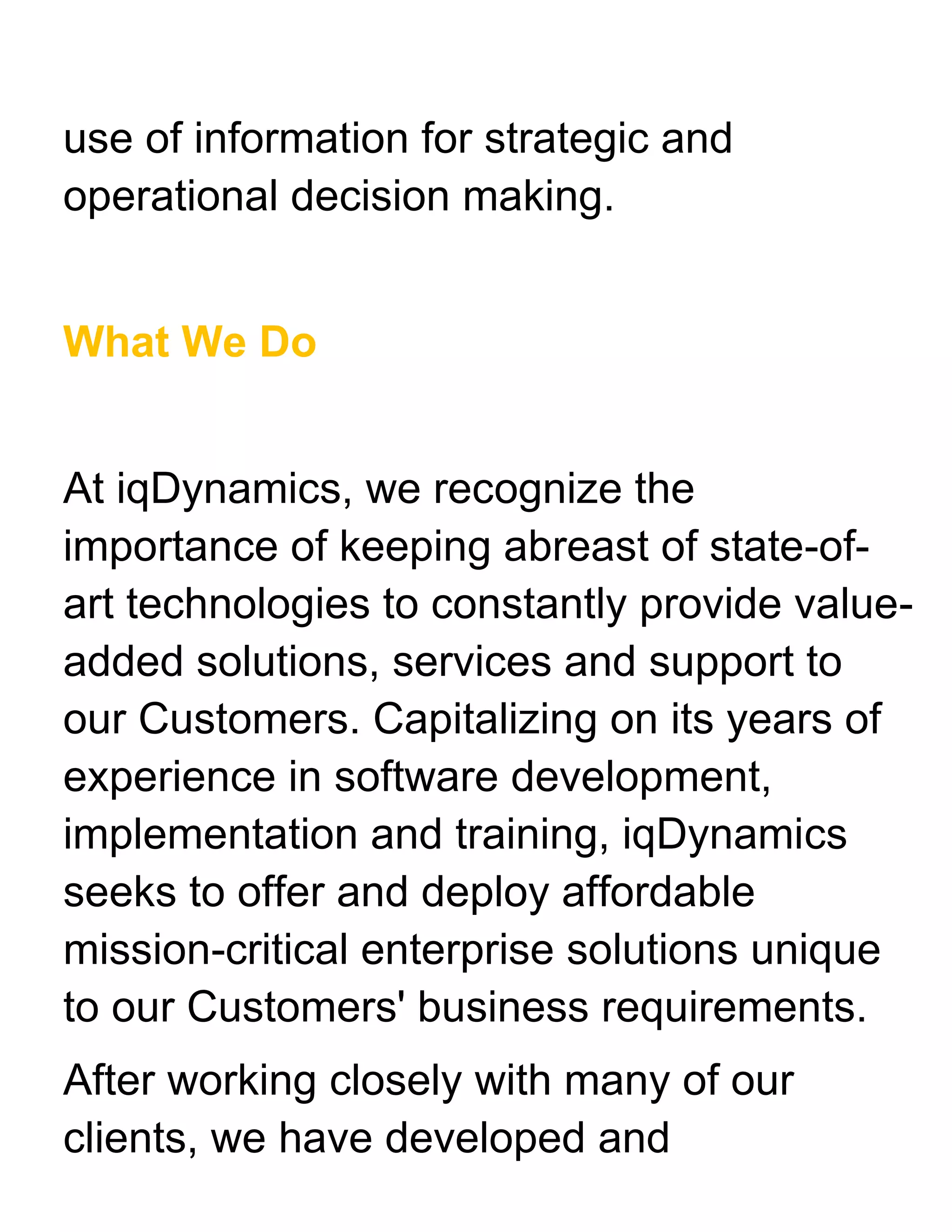 Iq dynamics providing human resources management hriq | DOCX