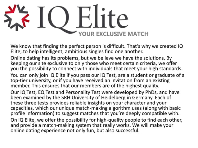 Description of IQelite | PPT