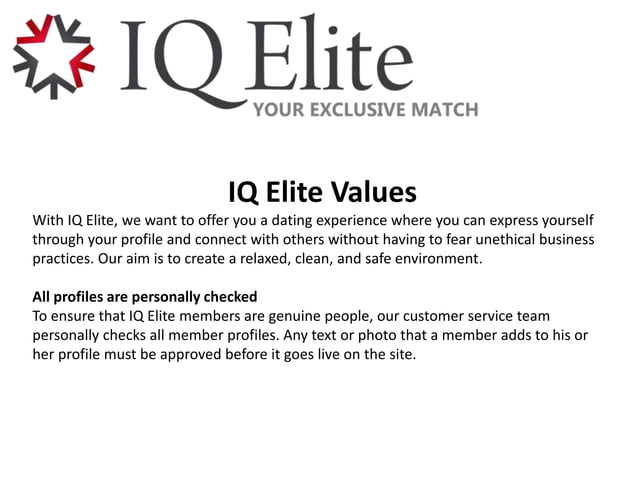Description of IQelite | PPT