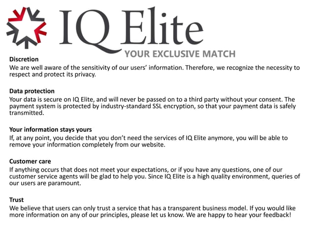 Description of IQelite | PPT