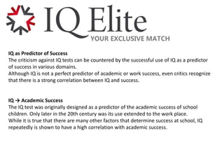 IQelite intelligent elite | PPTX | Genetics | Science