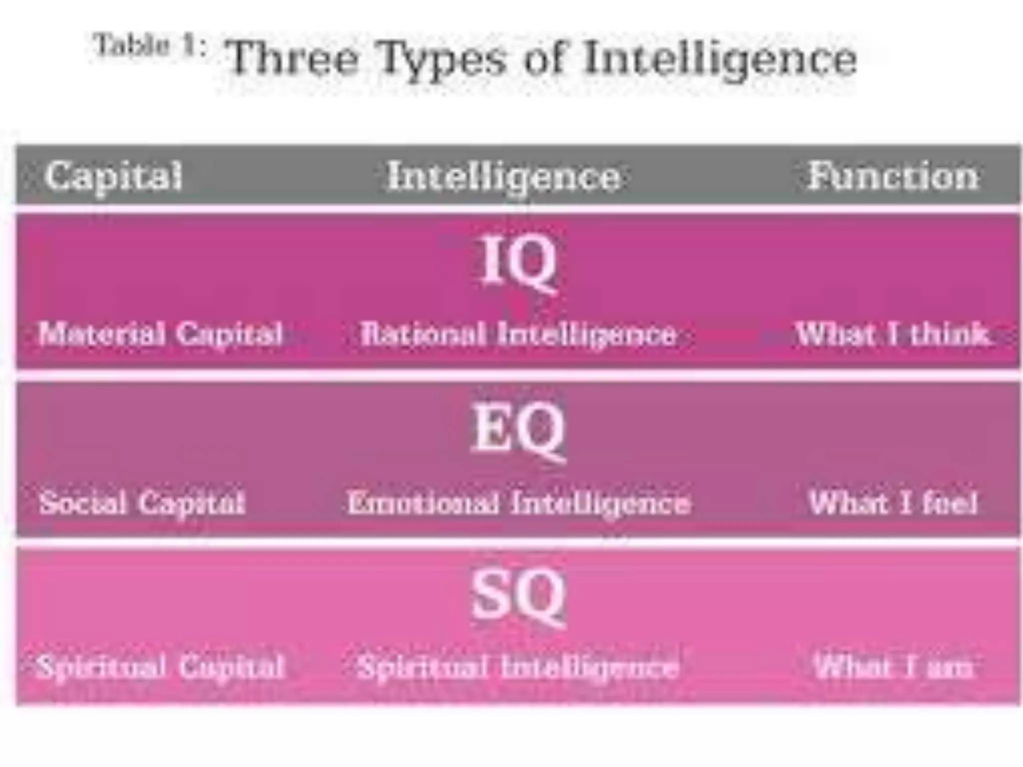 IQ vs EQ vs SQ | PPTX