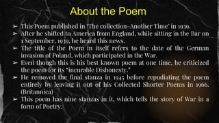 W.H._Auden_and_His_Poems.pptx