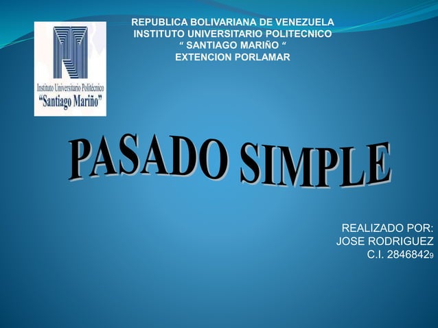 Presentacion de ingles_pasado_simple | PPTX