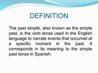 Presentacion de ingles_pasado_simple | PPTX