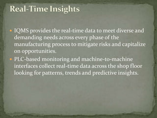 IQMS Manufacturing ERP System | PPT